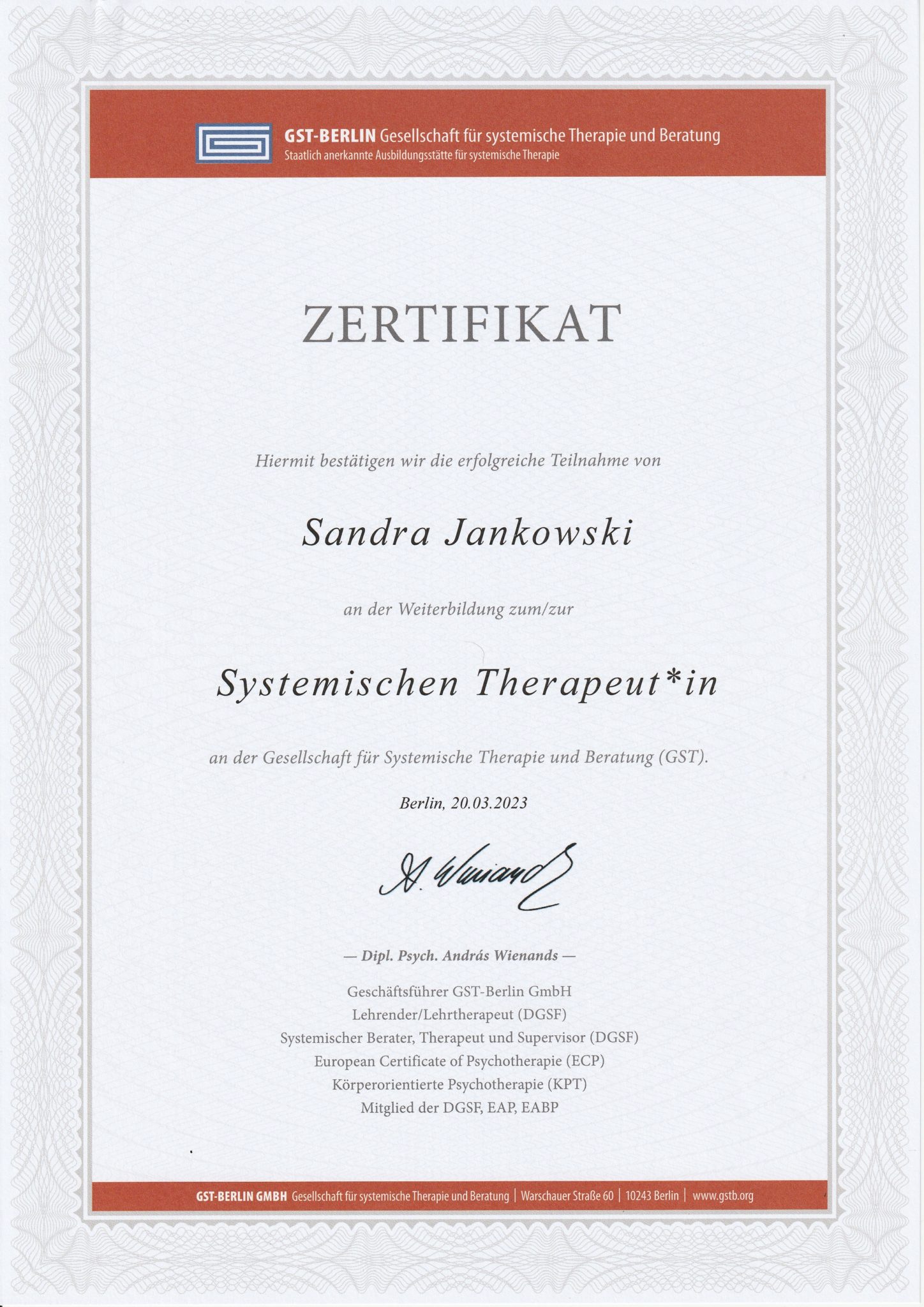 Team | Diplom-Psychologin Sandra Jankowski